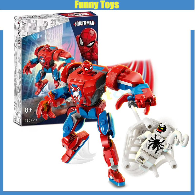 76308 Spider-Man Mech Vs. Anti-Venom Building Blocks Hero Mecha Series ...