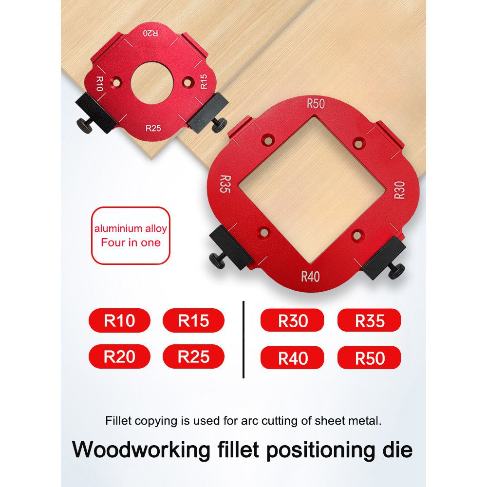 Woodworking arc template four in one arc angle positioning template ...