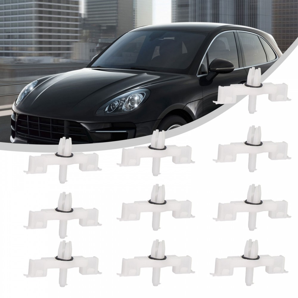 Nylon Material Door Sill Rail Scuff Plate Trim Clips Kit for Porsche ...