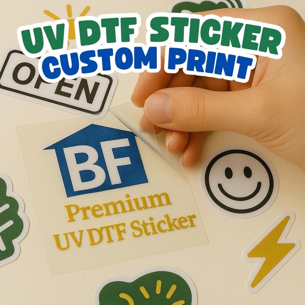 TBF | UV DTF Custom Sticker Printing | Glossy Film Transfer | Direct ...