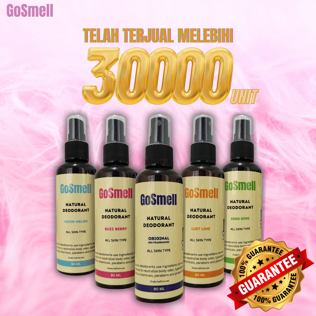 [90ml] Gosmell Natural Deodorant Spray for Armpit, Neck & Foot ...