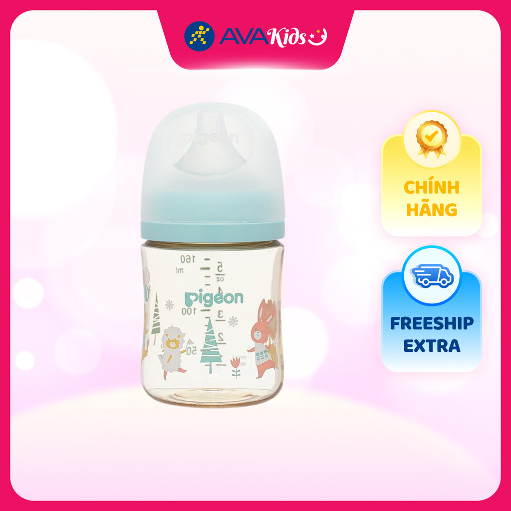 PPSU Pigeon Plus WN3 plastic milk bottle with wide neck 160 ml (0 - 3 months) | Shopee Malaysia