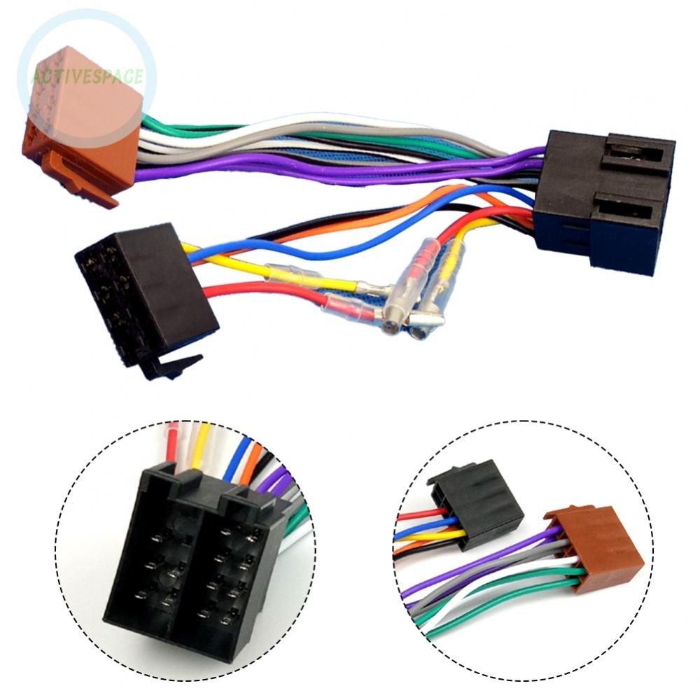 ISO Female to ISO Socket 16 Pin Radio Harness Adapter for Vehicle Audio ...