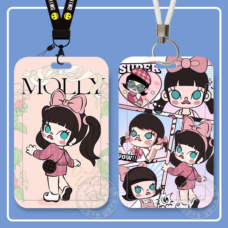 Pop Mart MOLLY MOLLY Merchandise Student Card Holder Campus Card Meal ...