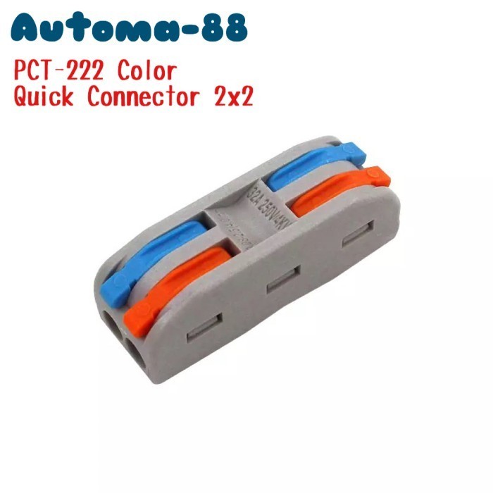 Dm99 SPL2 PCT222 Color 2x2 cable connection connector TAB WAGO model ...