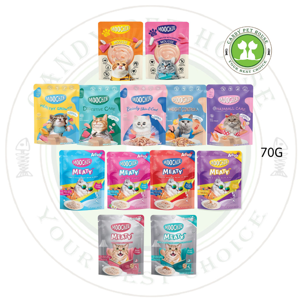 Moochie Pouch Cat Wet Food-70g(POUCH) | Shopee Malaysia