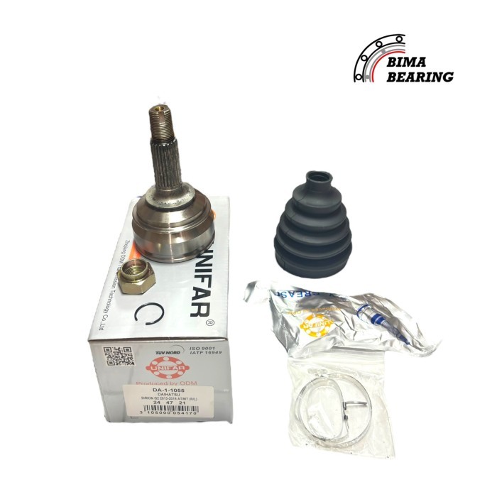 Cv JOINT OUTER OUT DAIHATSU SIRION GEN2 2013-2018 MANUAL MT UNIFAR AXLE OUTER KOKEL KOHEL ...