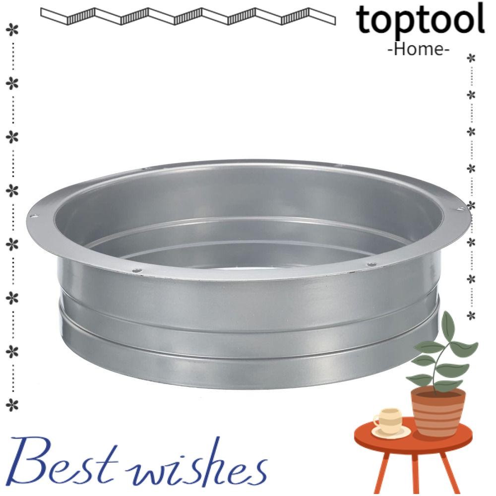 TOPTOOL Metal Straight Pipe, Galvanized Iron 3/4/5/6/8 inch Duct ...