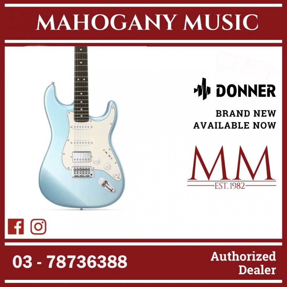 Donner EC1417 DST-152R Electric Guitar, Blue | Shopee Malaysia