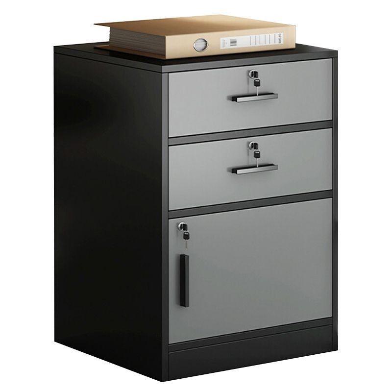 File Cabinet Office Desk Data Cabinet Locker with Lock Chest of Drawer ...