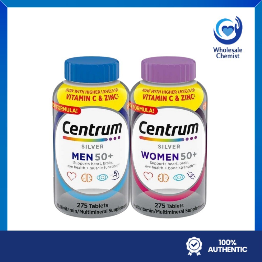 Centrum Silver 50+ 275 Tablets (Men/Women) | Shopee Malaysia
