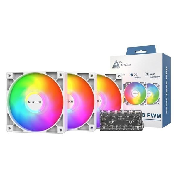 Montech GF120 ARGB CASING Fan 3in1 Fan 3 Pack - 120mm / 12CM Fan ...