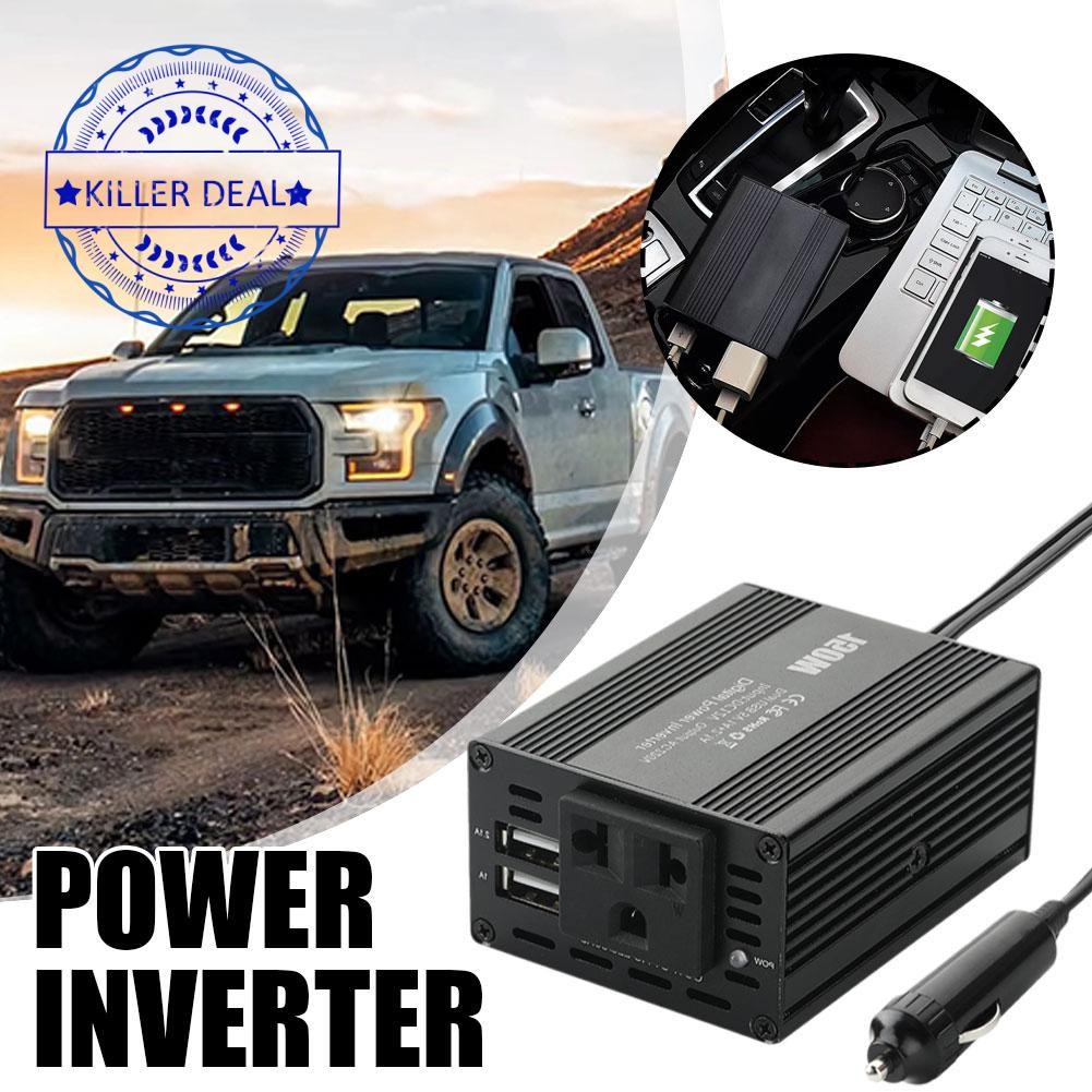Car Inverter 150w Peak Dc12v To 220v Voltage Transfer Sockets Socket ...