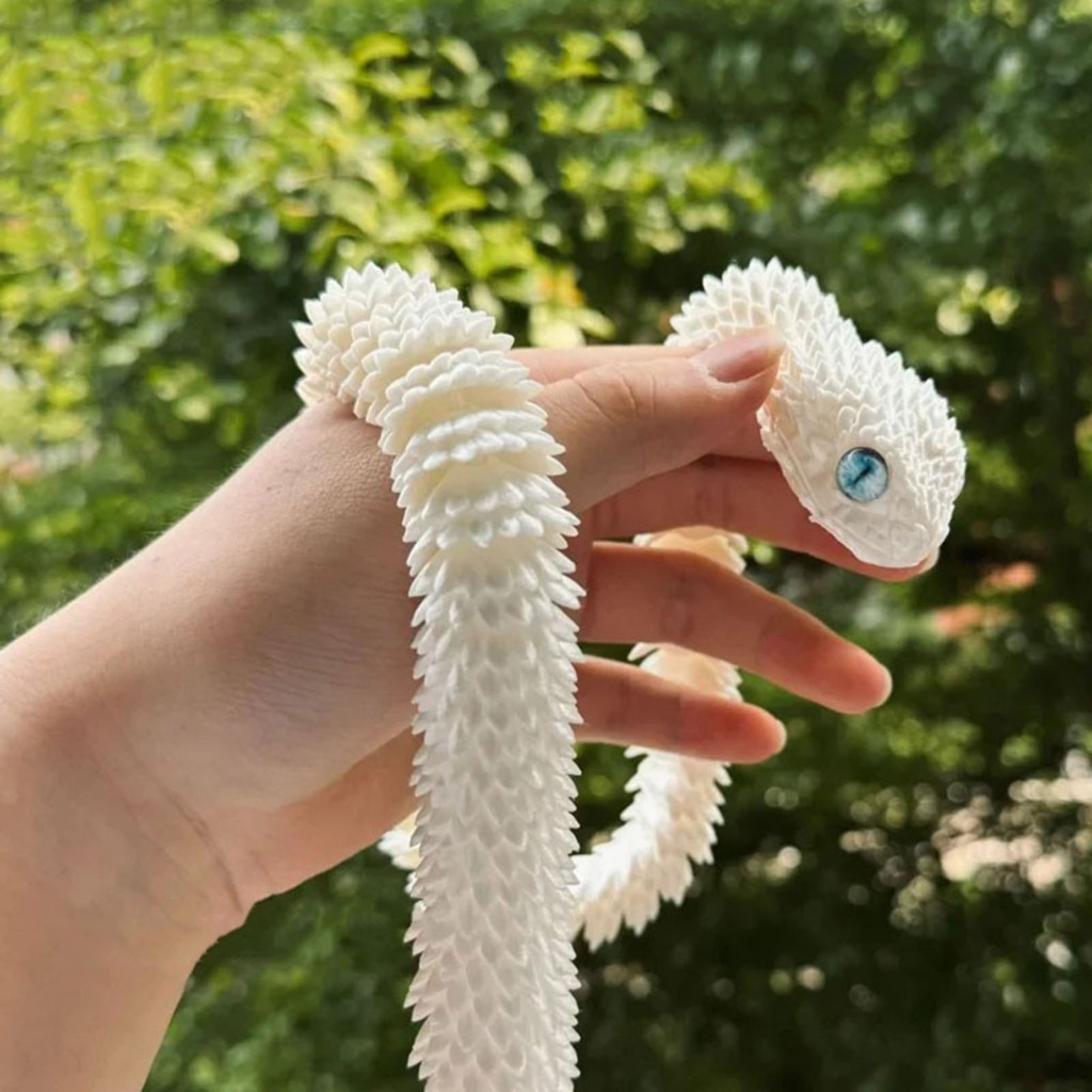3d Printed Snake Sculpture Articulated Animal Toy Articulated Snake ...