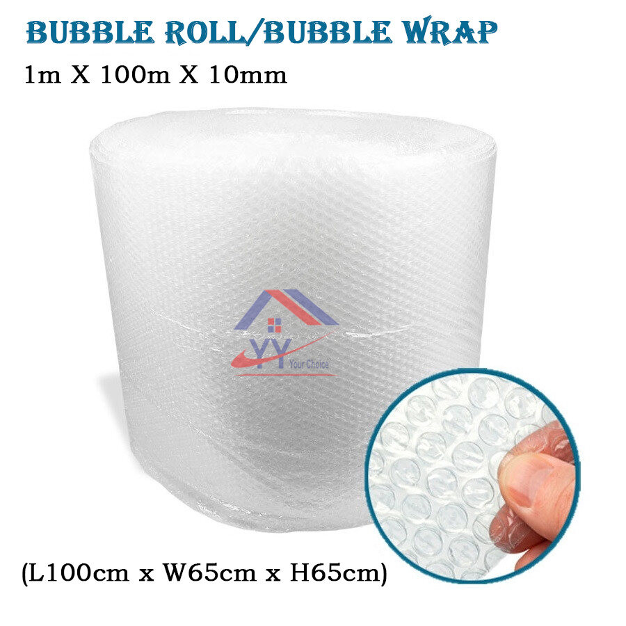 Bubble Roll Single Layer High Quality Bubble Wrap Bubble Film For Packaging 1m x 100 m x 10mm (1 ...