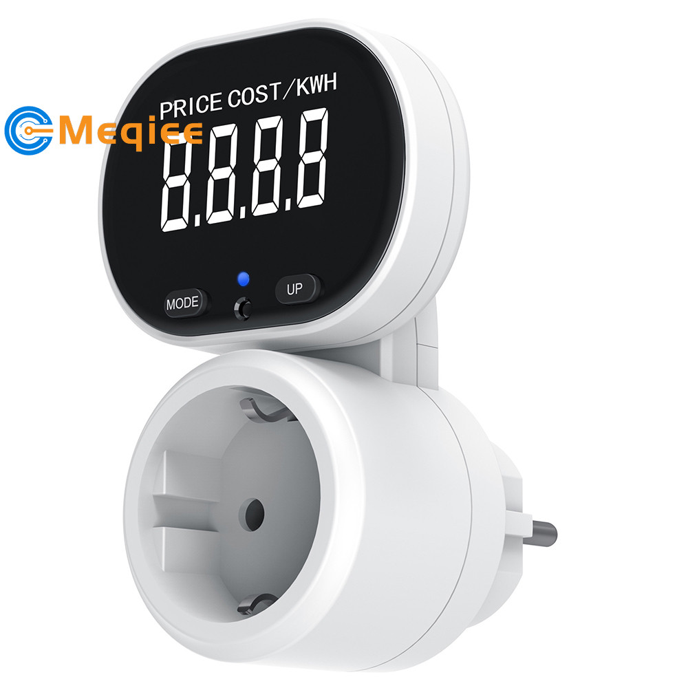 AC230V 16A Rotatable LCD Large Screen Digital Display Power Meter Power ...