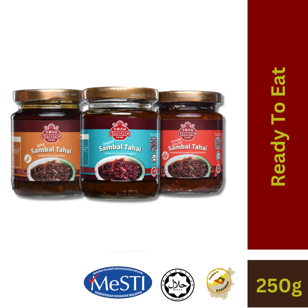 Sinang Sambal Tahai Original / Spicy / Extra Hot 250g | Shopee Malaysia