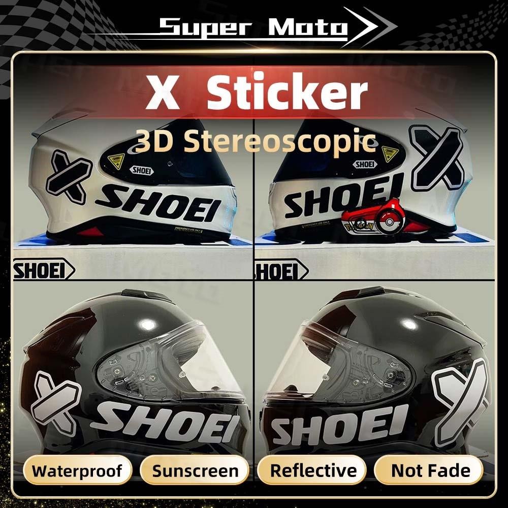 SHOEI X Motorcycle Stickers Helmet Windshield Glass Lens Fuel Tank Side ...