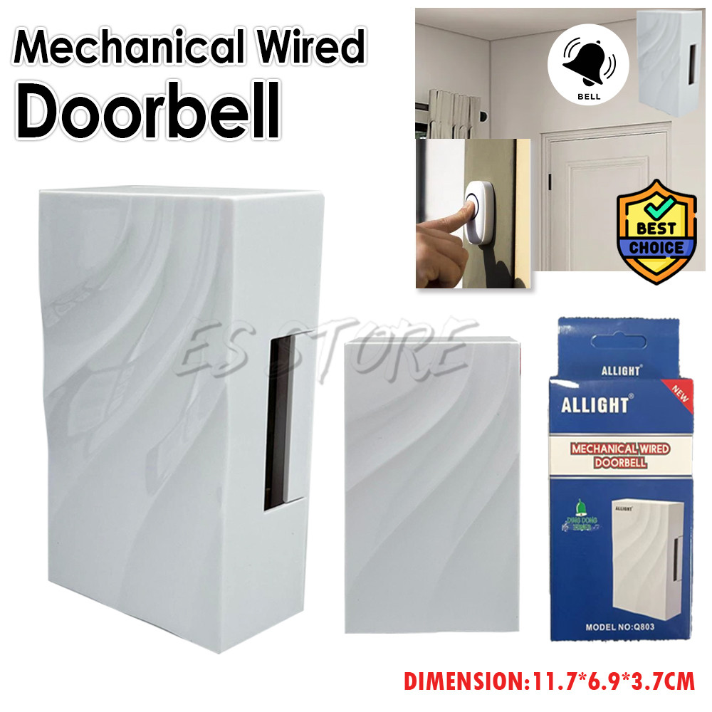 AC 240V Door Bell Home Doorbell Loceng Wired Door Bell Pintu Wiring ...