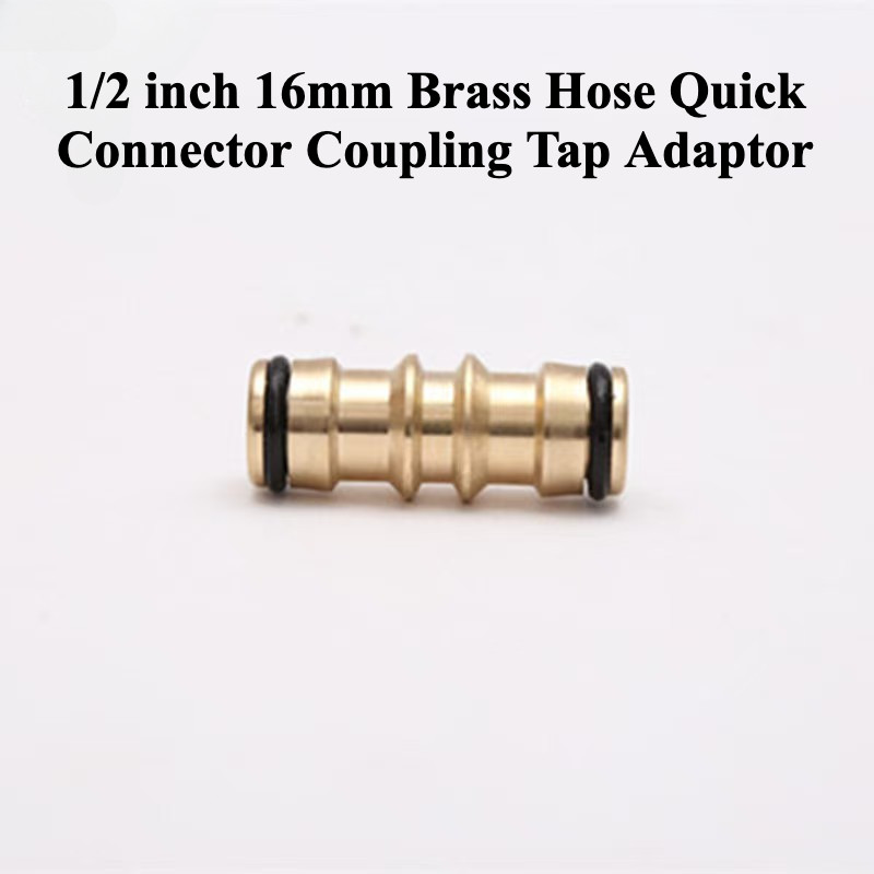 Brass 1/2" 16mm Hose Quick Connector Coupling Tap Adapter Garden ...