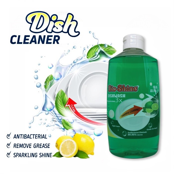 Bio-Shine With Real Lemon Extracts Dishwashing Anti Bacterial Liquid ...