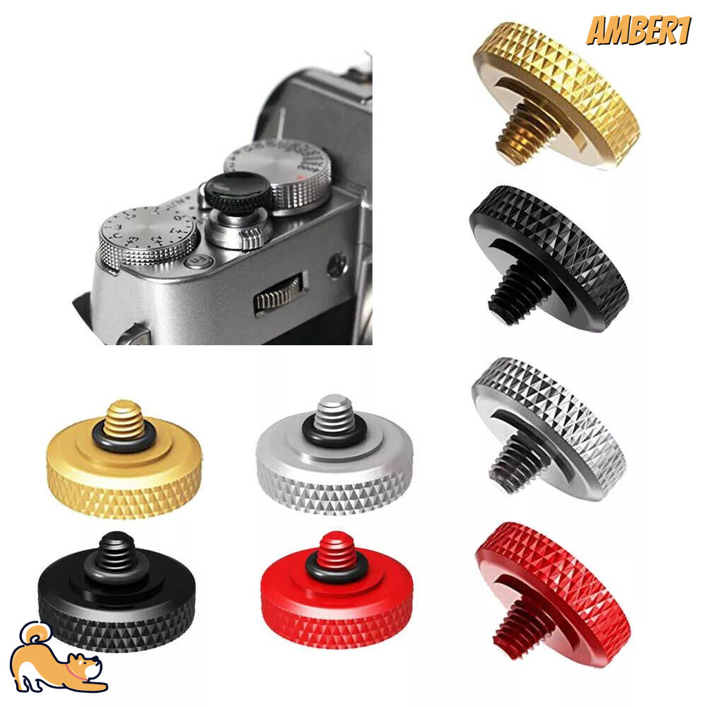 AMBER1 Shutter Button, Brass Soft Shutter Release, Professional Concave ...