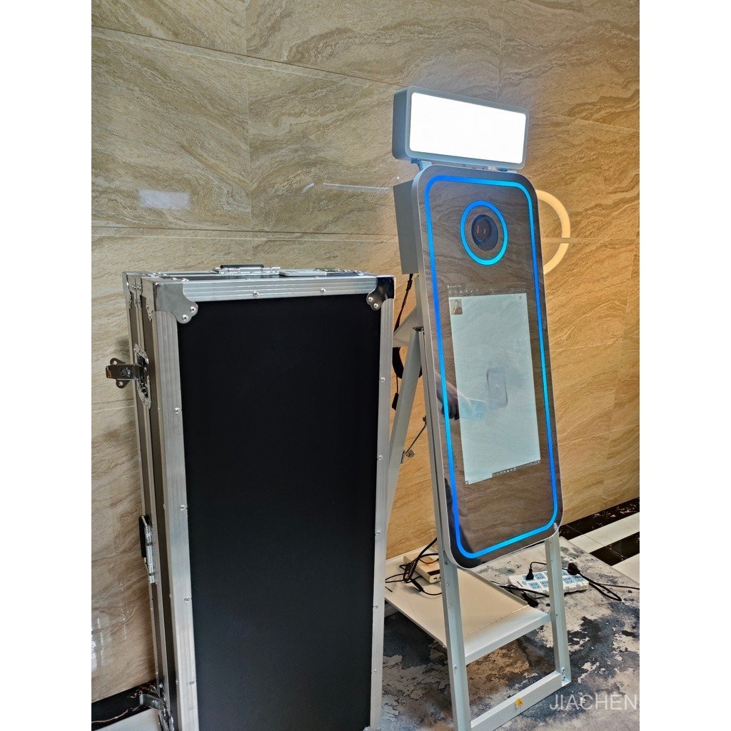 《KL IN STOCK》40 inches new foldable LED light frame Portable Mirror Selfie smart Touch magic ...