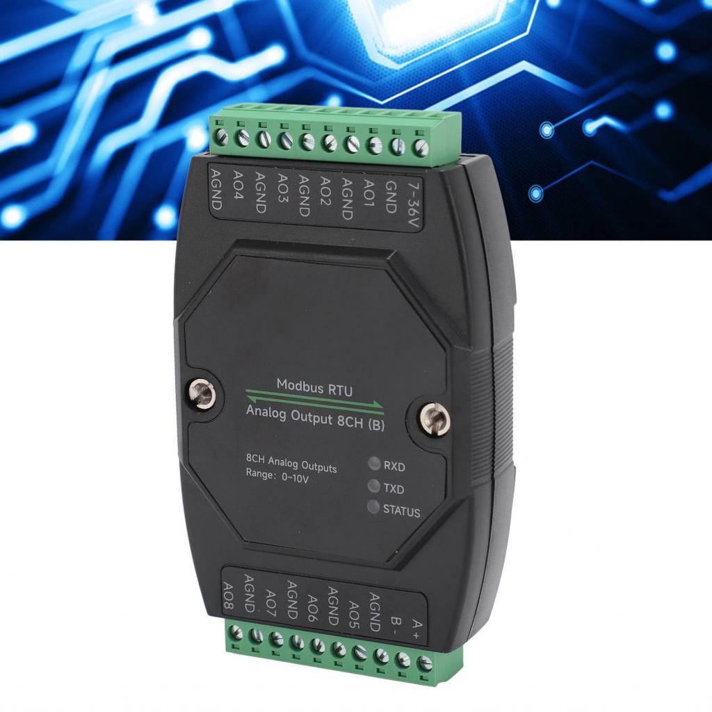 Sudi Analog Output Module 8 Channel 12 Bit DA Conversion RS485 RTU ...