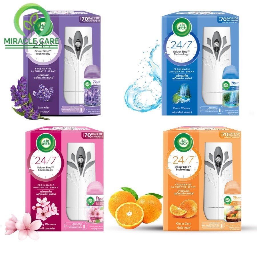 Air Wick Freshmatic Automatic Device Lavender with Refill-On-Pack ...