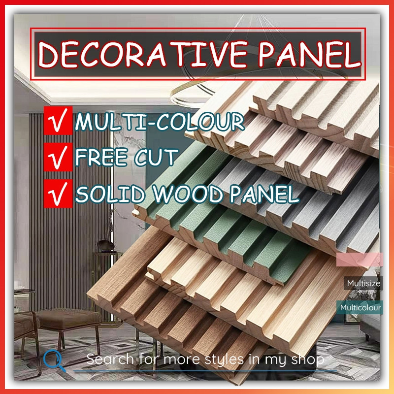Partition panel fluted wall panel decoration room divider wood flute ...