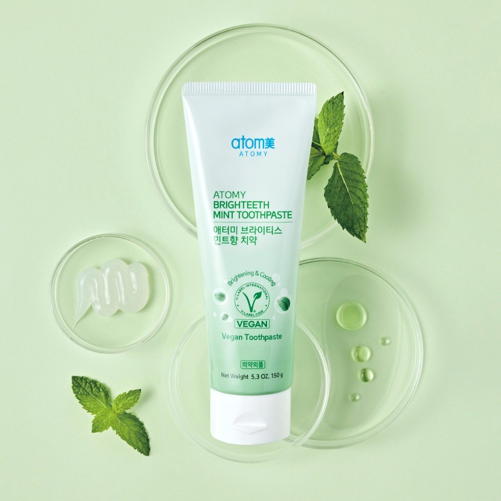 #100%ORIGINAL ATOMY BRIGHTEETH MINT TOOTHPASTE(150g) | Shopee Malaysia