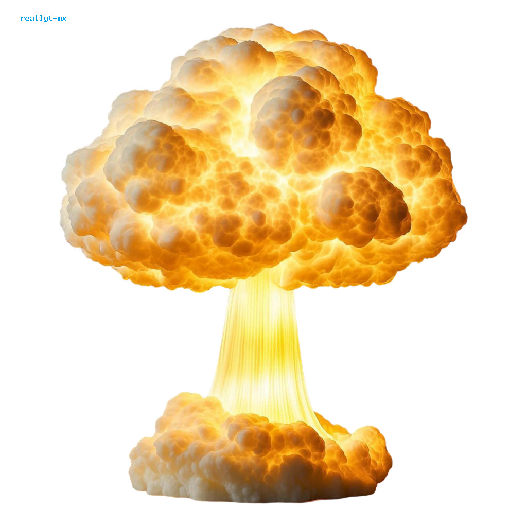 Unique Mushroom Cloud Lamp Mushroom Cloud Desk Lamp Handmade Nuclear ...