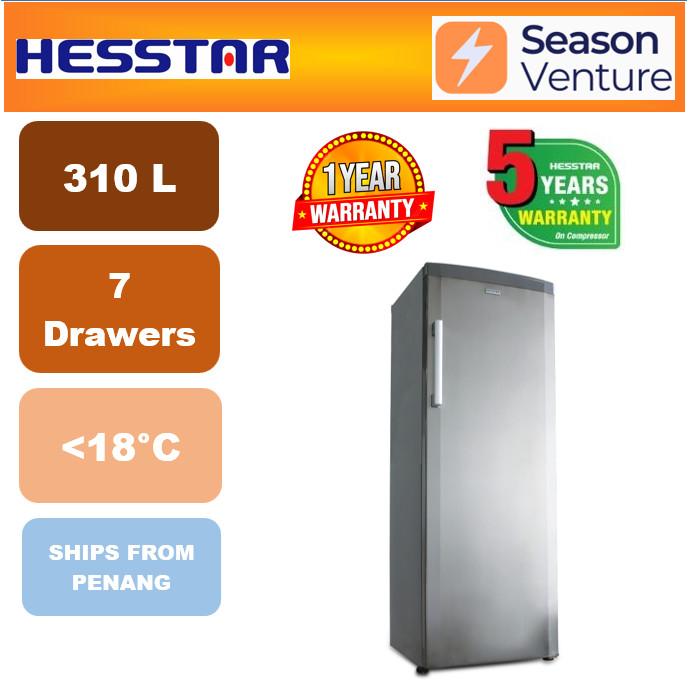 HESSTAR No Frost Vertical Freezer HVF-NF318S(Display Set) | Shopee Malaysia