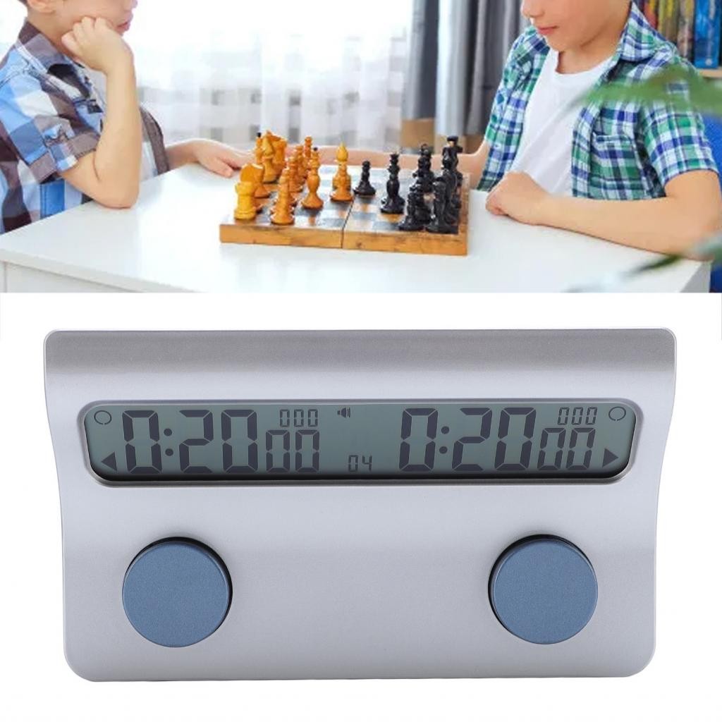 Forest Chess Clocks Digital Timer Advanced for Game and with Large Display Board Compact Voice ...