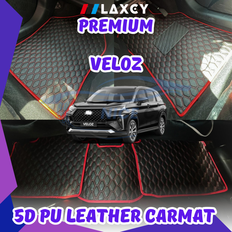 Toyota VELOZ LAXEY Carpet Floot mat 5D Carpet Pu Leather (3 Row ...