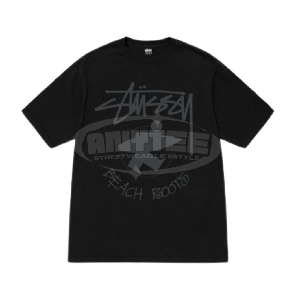 STUSSY BEACH ROOTS TEE - BLACK | Shopee Malaysia
