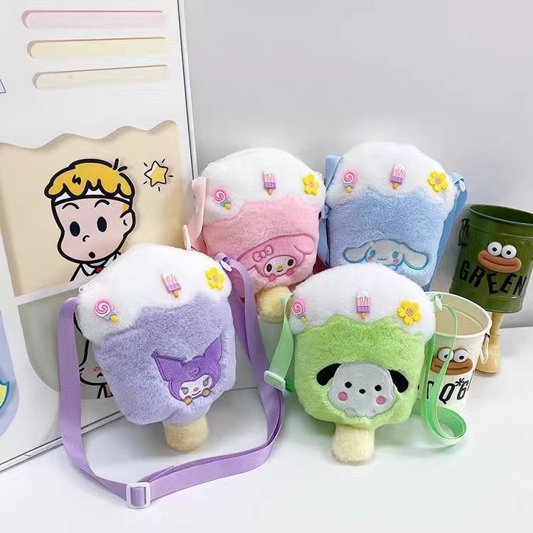 Beg Anak Patung Comel untuk Wanita 2025 Gaya Baharu Beg Ais Krim Kartun ...