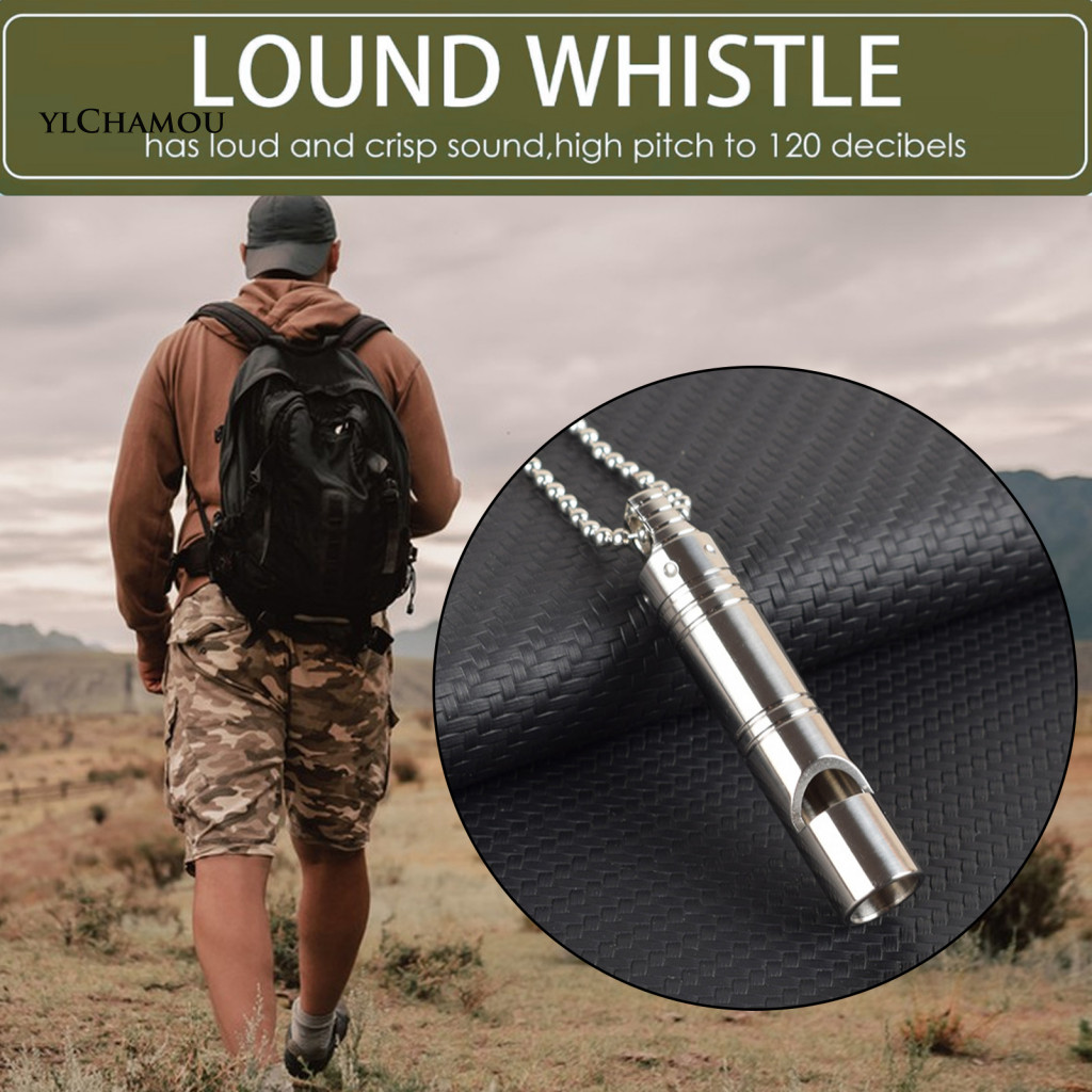 ylChamou Safety Whistle Compact Titanium Alloy Emergency Whistle with ...