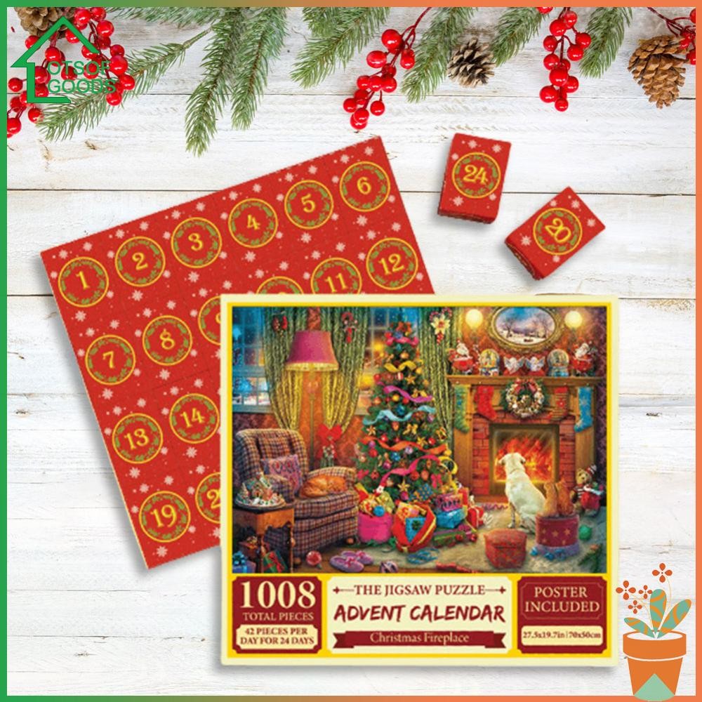 lotsofgoods Christmas Countdown Surprise Jigsaw Box 1008 Pieces Jigsaw ...