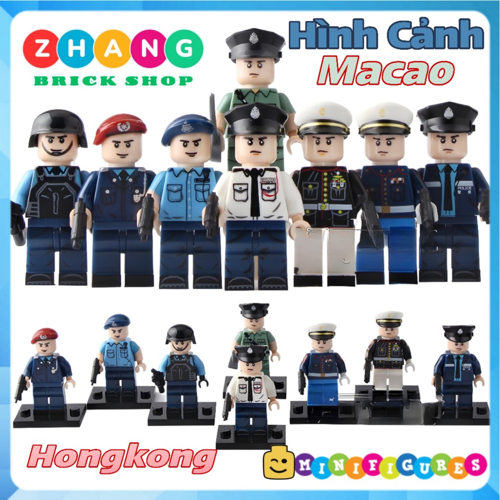 Hong Kong Macao Police Force Puzzle Toy and SWAT Minifigures POGO ...