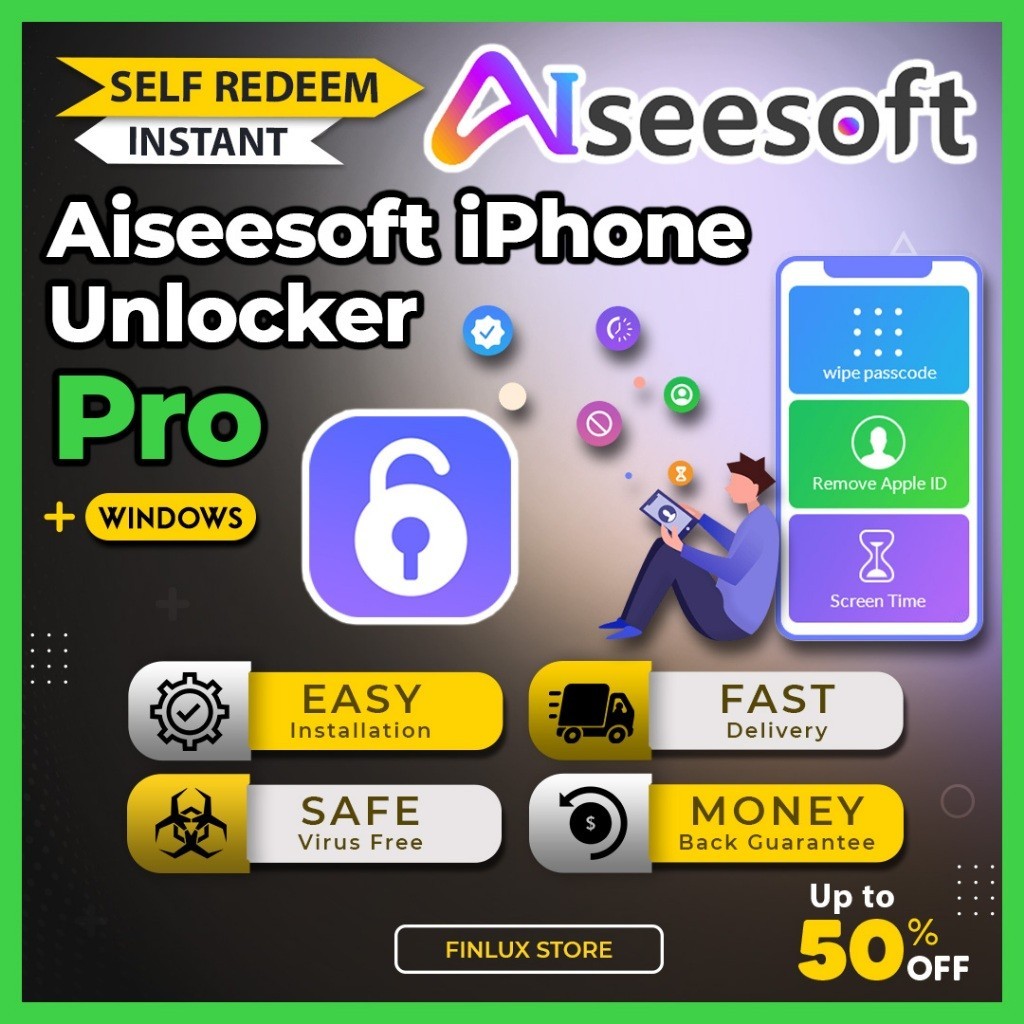 [SELF REDEEM] Aiseesoft iPhone Unlocker v2.0.78 Latest 2025 For Windows ...