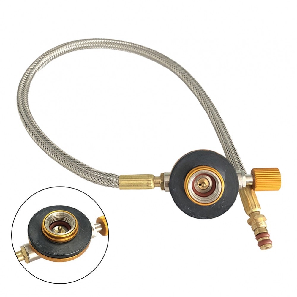 Propane Adapter Cylinder Tank Gas Stove Adapter Hiking Hose Converter ...