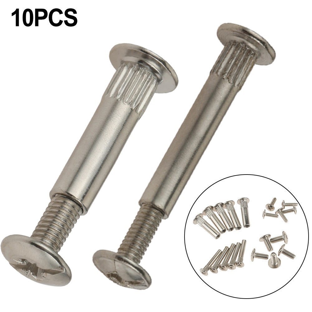 LOVELYU| 10Pcs M5 M8 Splint Nut Male-Female Snap Rivet Butt Screw Nut ...