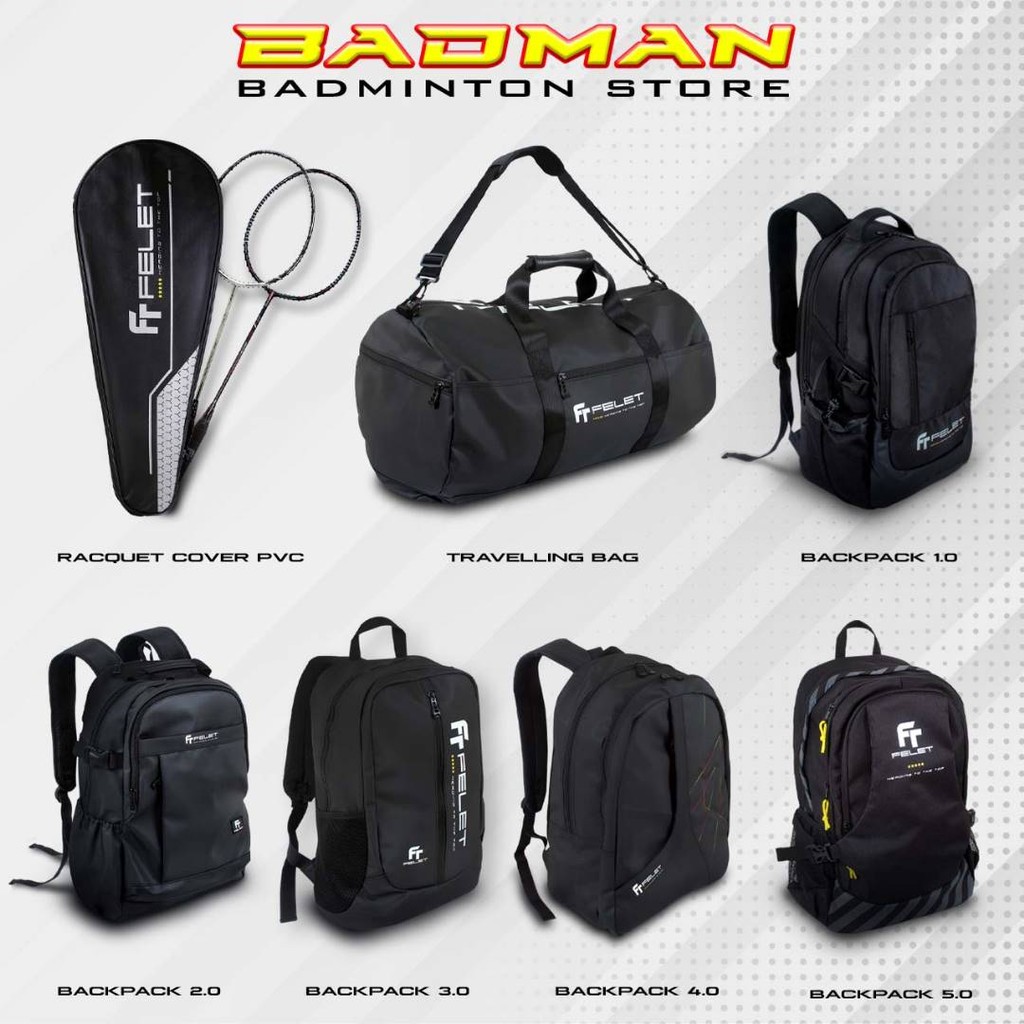 Felet Badminton Backpack Multi-Function Backpack Badminton Bag | Shopee ...