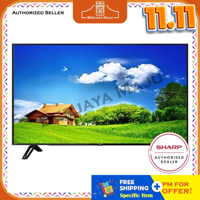 Sharp 60' 4K UHD Android LED TV 4TC60CK1X | Shopee Malaysia