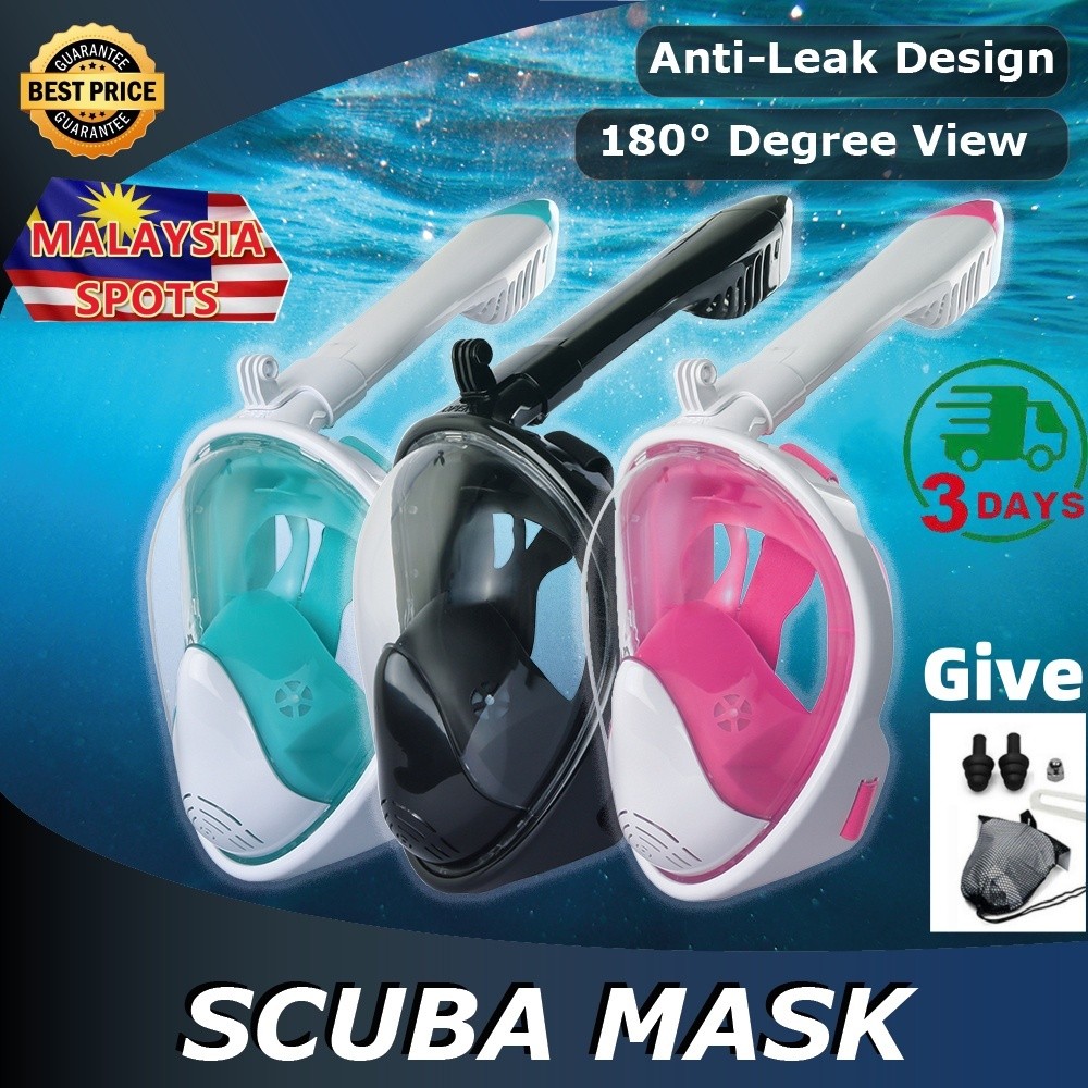 Diving Mask Topeng Diving Mask Anti fog Removable Berenang Adult Anti ...