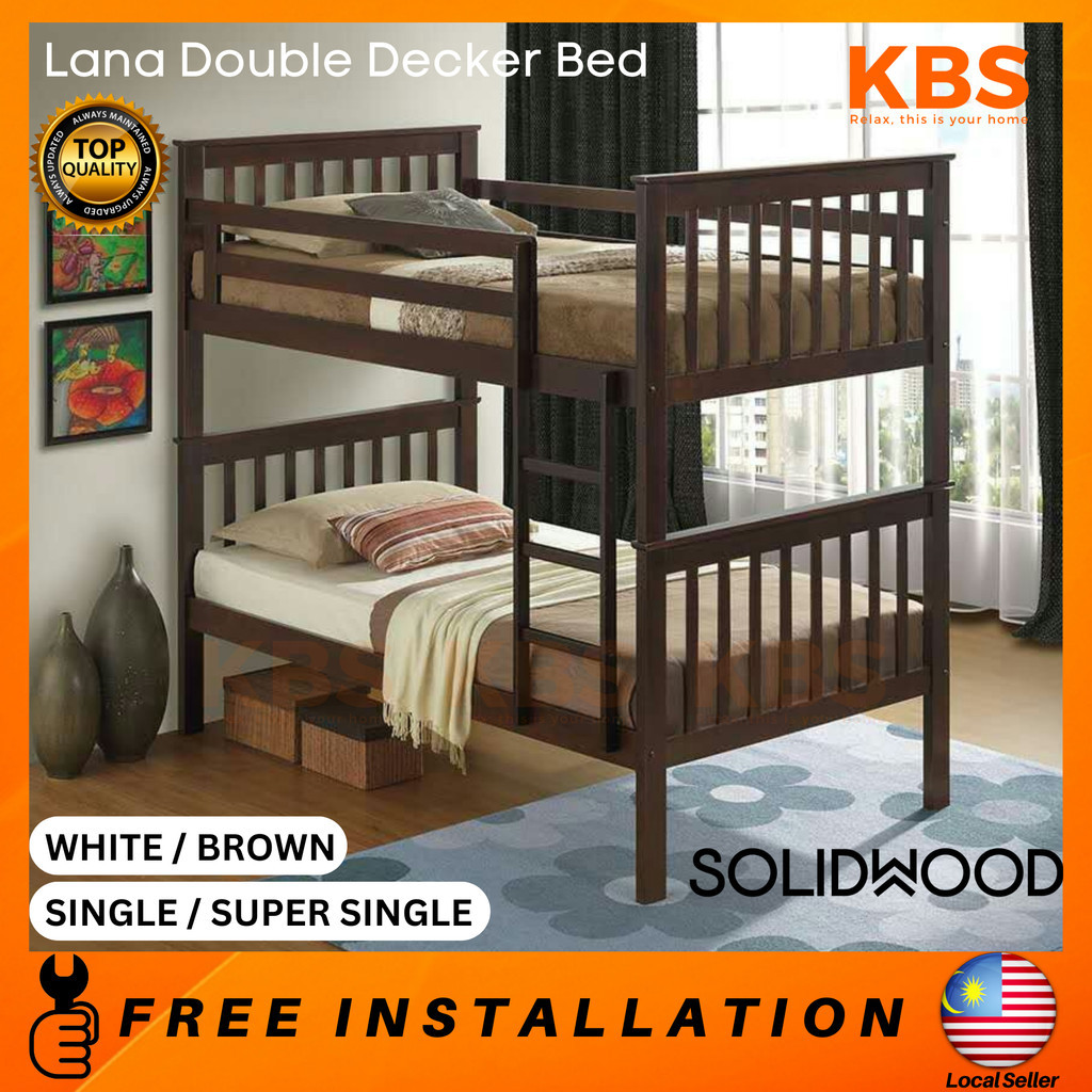 SALE (FREE Installation+Shipping) KBS Lana FULL SOLID WOOD Single or ...