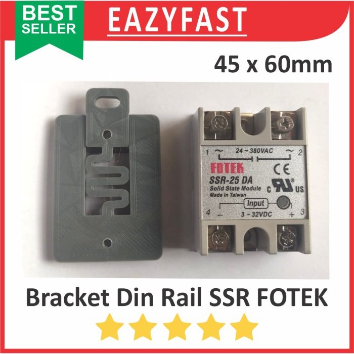 Fotek SSR Relay Module Bracket 40 25 A Din Rail MCB Rail Panel Box ...