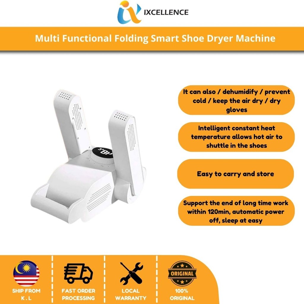 [IX] Portable Multi Functional Folding Smart Shoe Dryer Ultraviolet ...