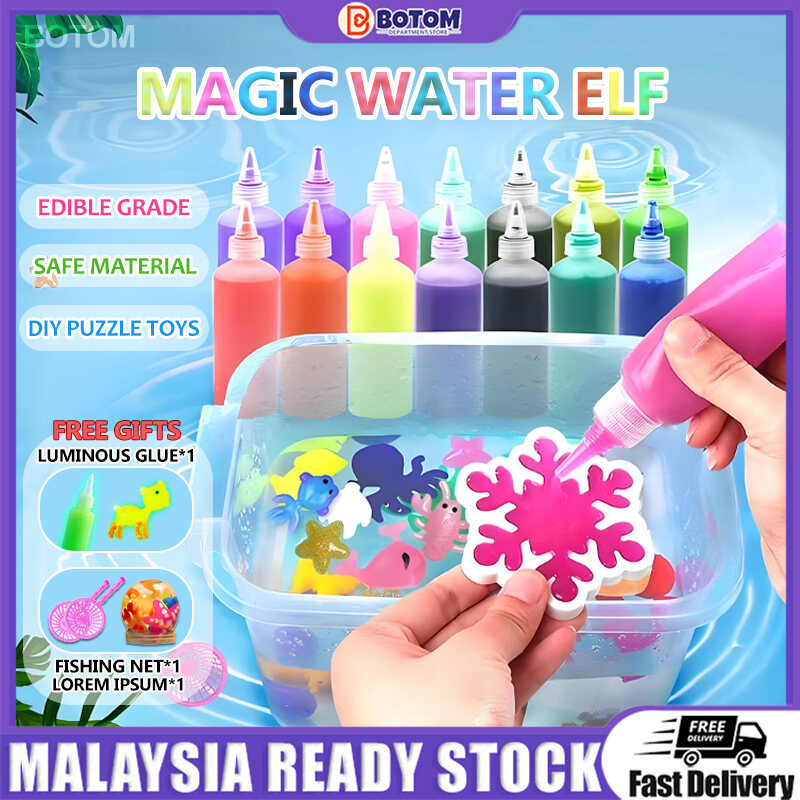 BOTOM 40Pcs Magic Water Elf Full Set Educational Toys Aktiviti DIY ...